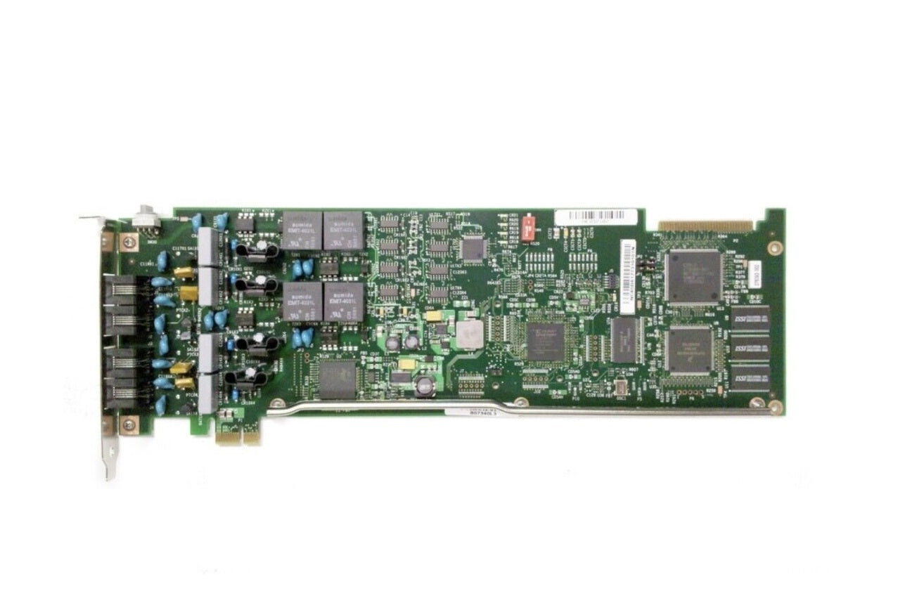 Dialogic D41JCTLSEW 4-Port PCI Express Plug-in Card Voice Board