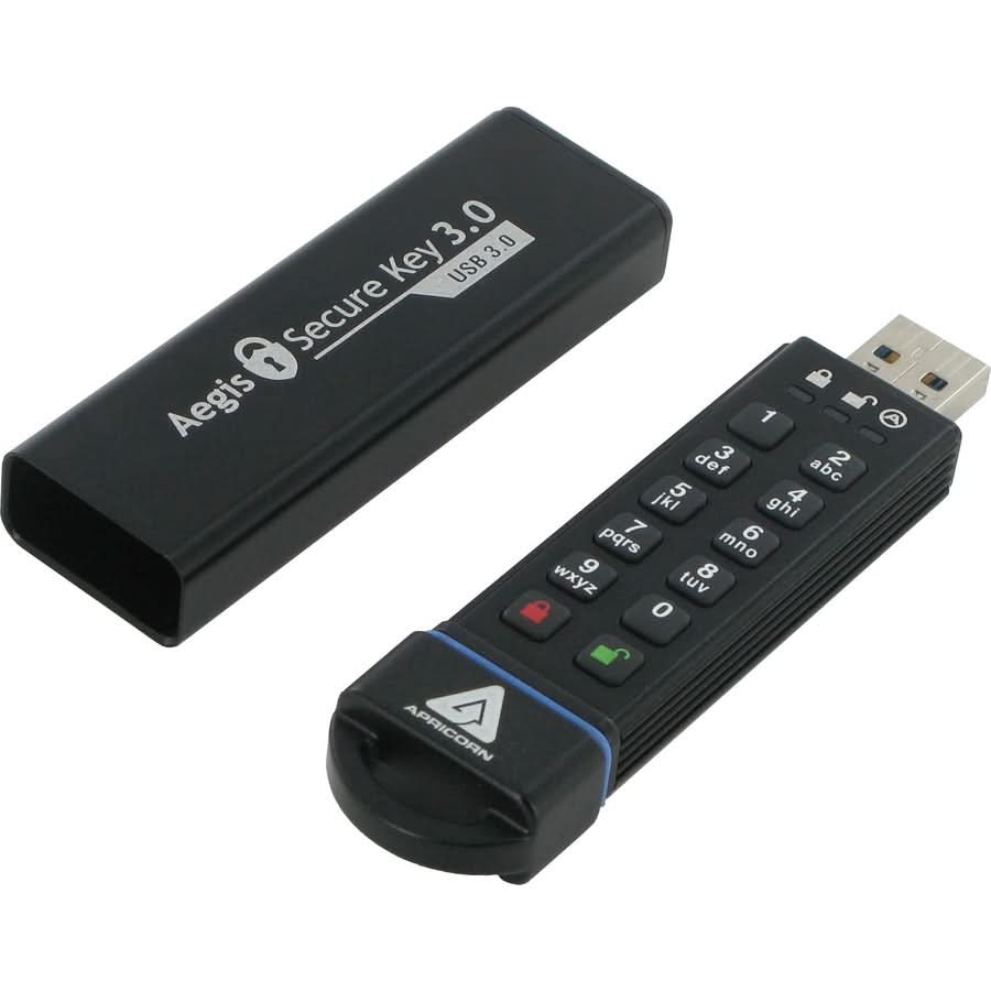 Apricorn Aegis Secure Key 30GB ASK3-30GB USB 3.0 Flash Drive