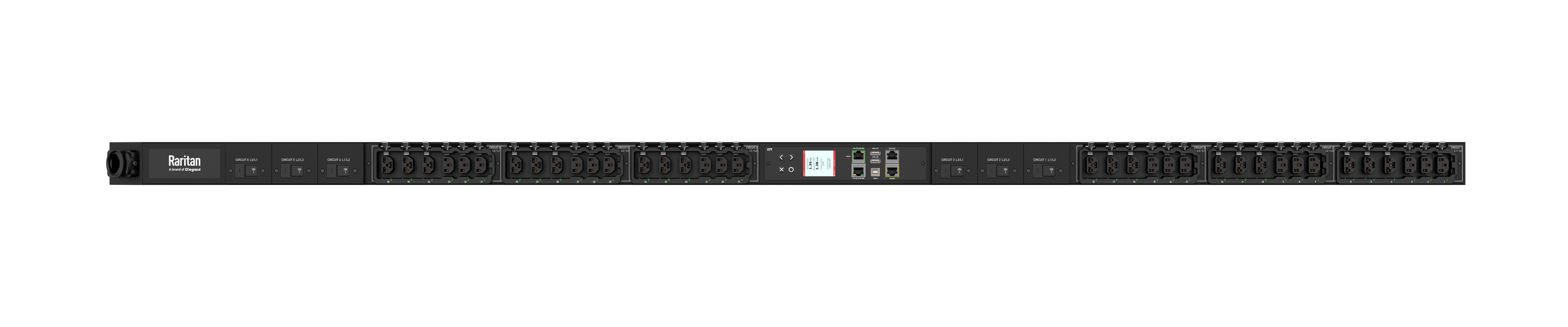 Raritan PX4-532A-E7V2K2 36-Outlets 3-Phase 60A 208V 17.3kVA PDU.