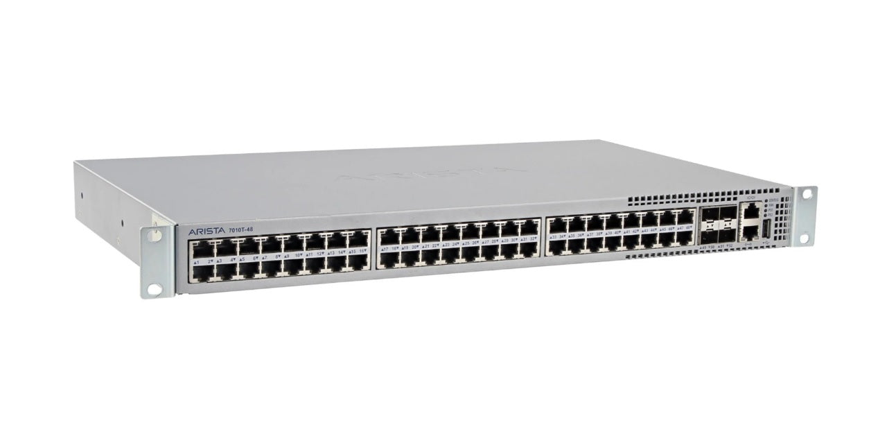 ARISTA DCS-7010T-48-F 48-Port 4+SFP Rack Mountable Ethernet Switch