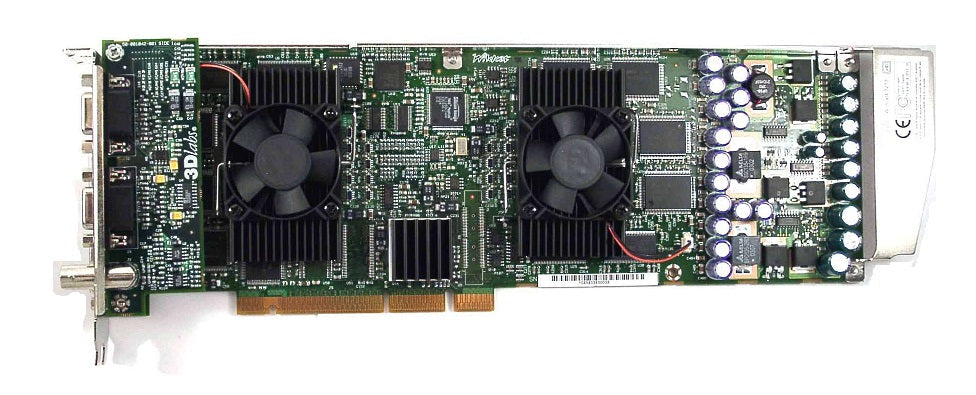 3DLabs Wildcat 7210 REV D 54-001045-001 AGP 8x 256MB Video Card