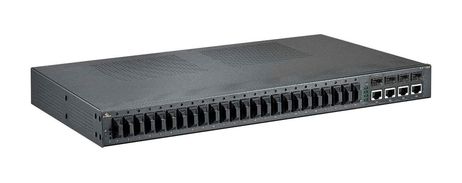 EtherWAN EX27064-P4BC 28-Ports 100FX Gigabit Managed Ethernet Switch