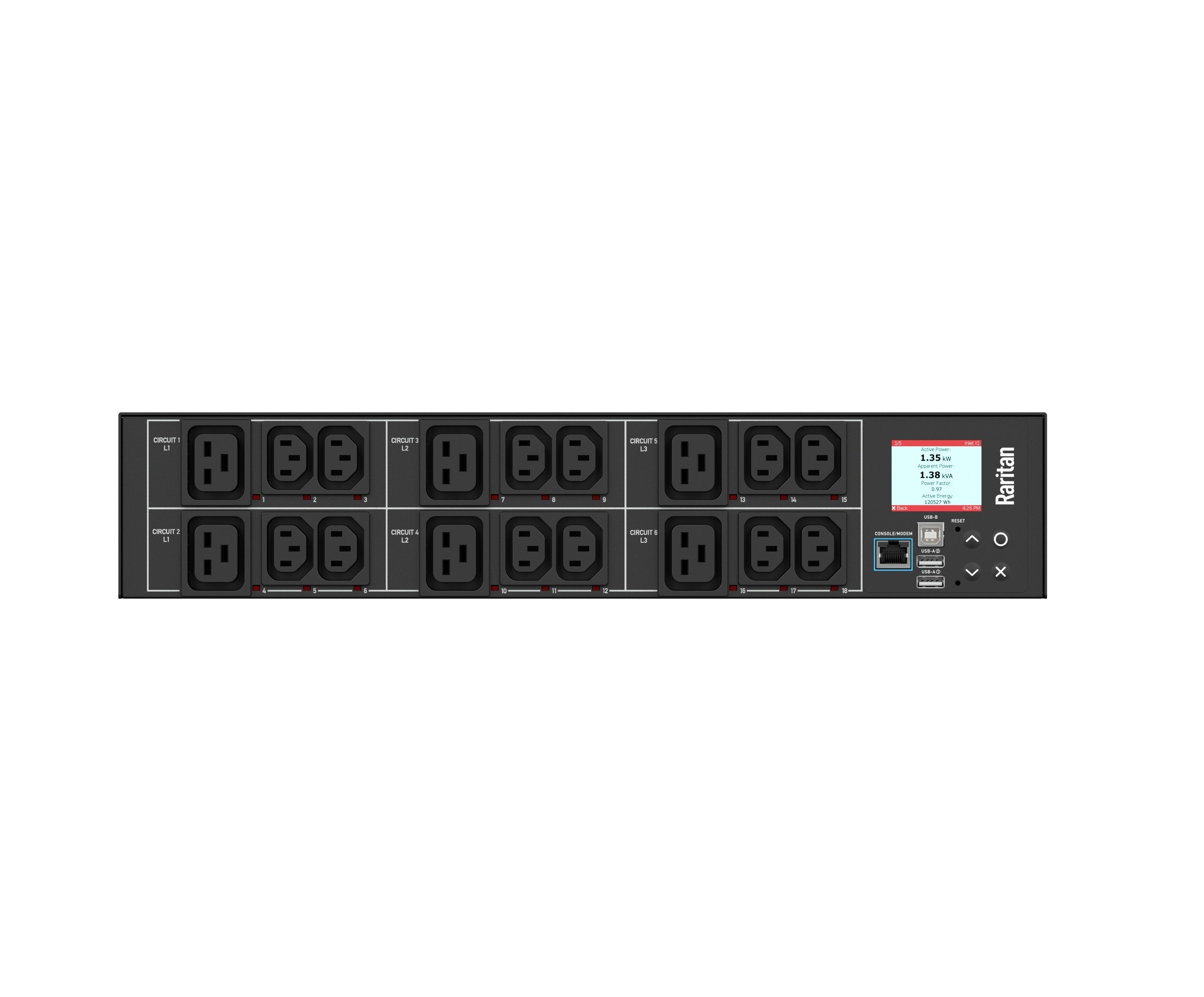 Raritan PX3-4610R 18-Outlets 415V 17.3KVA Rack-Mount PDU