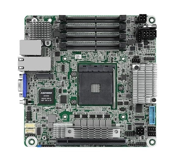ASRock X570D4I-2T AM4 64GB‎‎ 3rd Gen ‎Mini ITX Motherboard