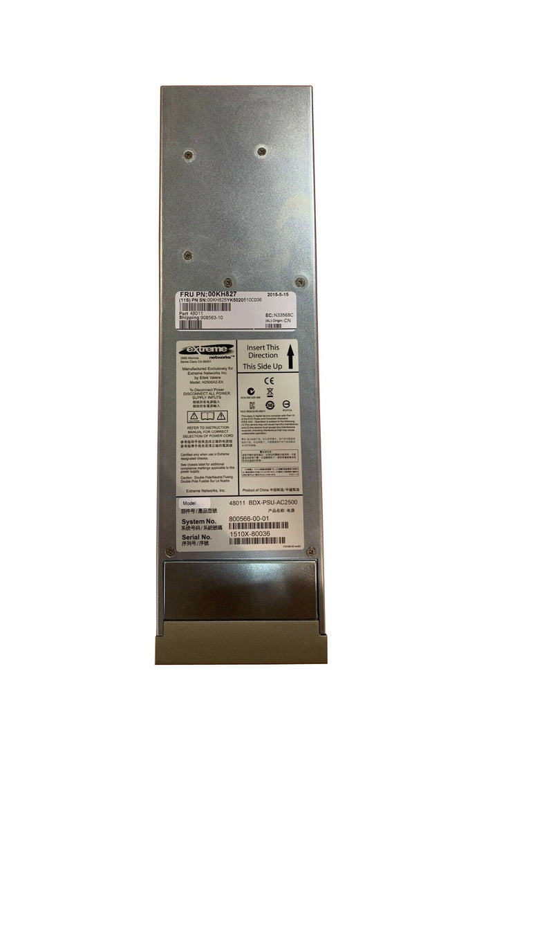 Extreme Networks BDX-PSU-AC2500 BlackDiamond X8 2500Watt Power Supply