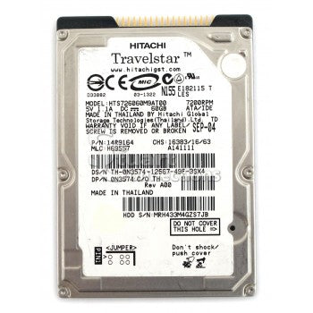 HGST HTS726060M9AT00 Travelstar 7K60 60Gb 7200RPM IDE Ultra ATA100 ...