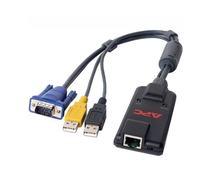 APC KVM-USBVMCAC 2-Port 1U Rackmount KVM Switch box