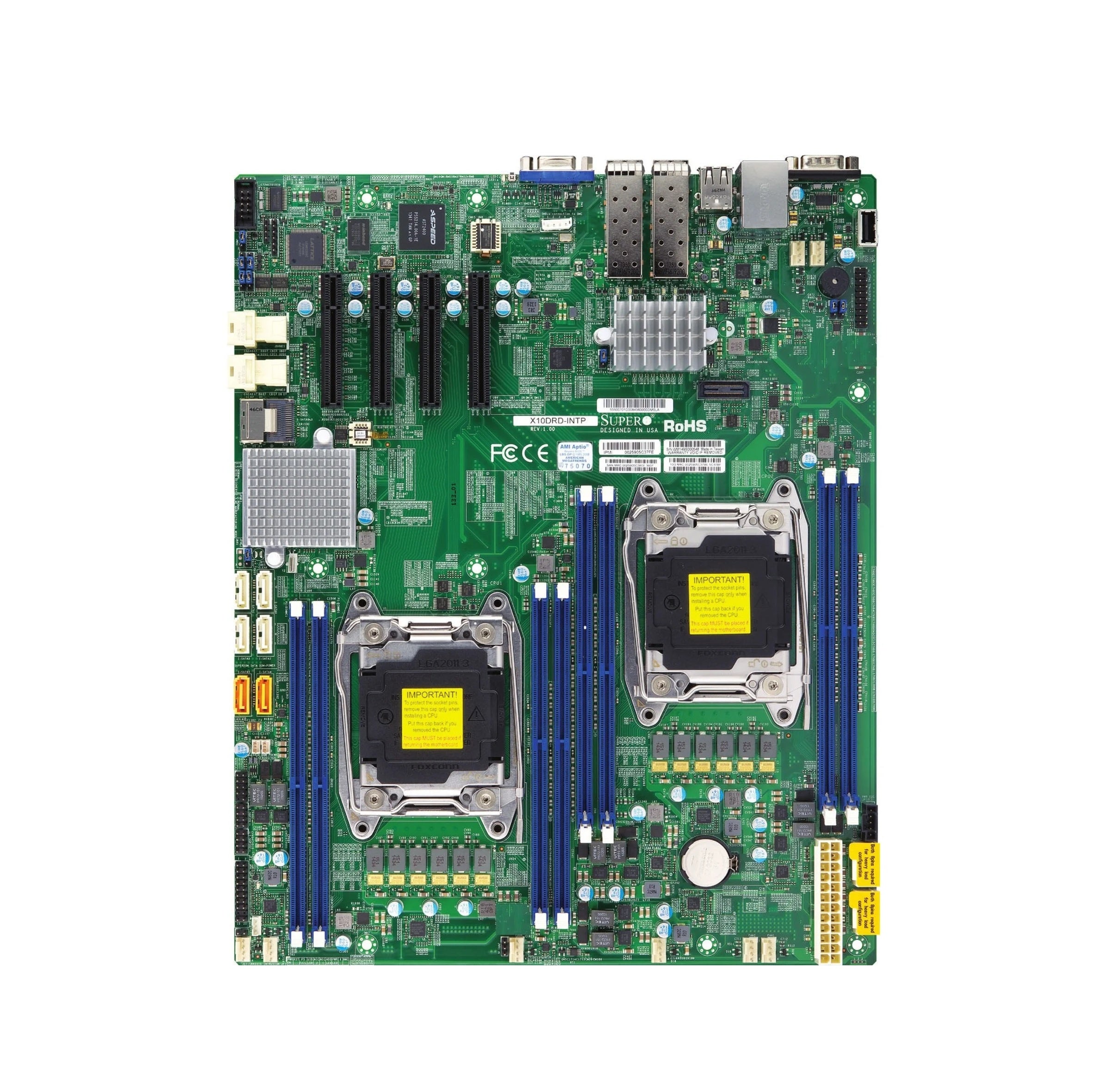 Supermicro MBD-X10DRH-CT-O 1TB DDR4 EATX Motherboard