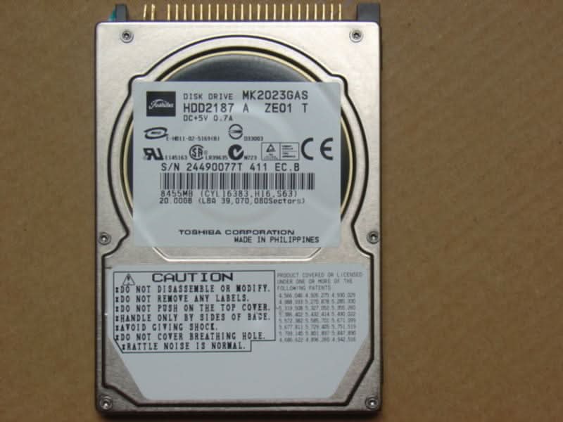 Toshiba 20.0GB 4200 RPM 9.5MM Ultra DMA-100/ATA-5 IDE/EIDE Hard Drive