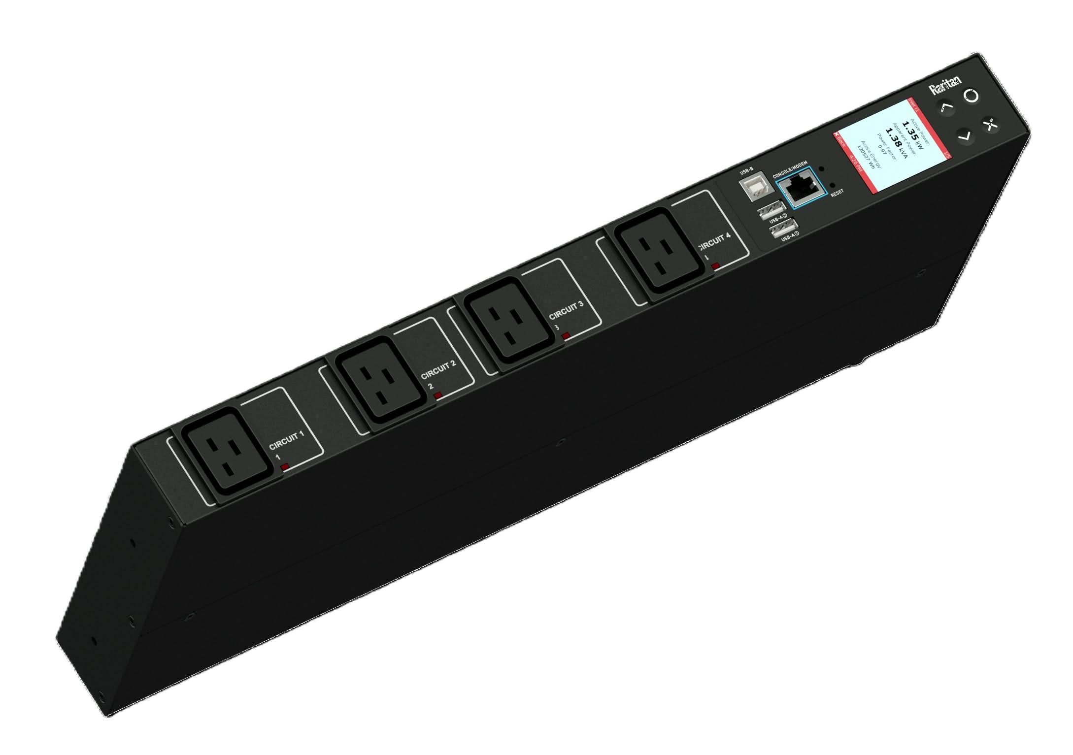 Raritan PXO-2402R 1-Phase 4-Outlets 120V 1400VA Rack PDU
