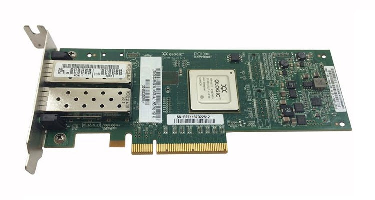 Qlogic QLE8152-SR-T-N 8100 Dual-Port 10GBase-X SFP+ PCI-Express Plug-in ...