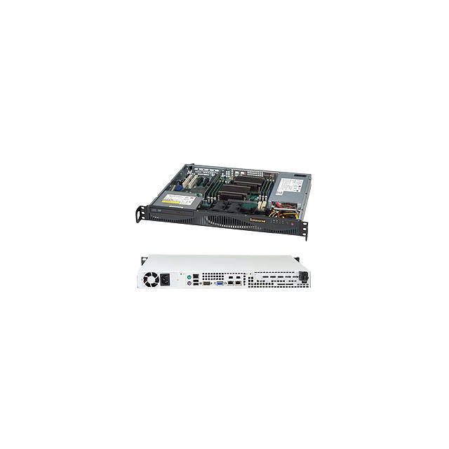 Supermicro CSE-512F-350B 350Watts 80-Plus Mini 1U-Rackmount ATX Server ...