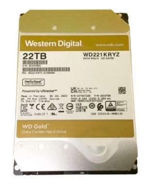Western Digital WD221KRYZ Gold 22TB 7200RPM 3.5-Inch Hard Drive