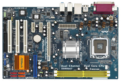 ASROCK ConRoe1333-GLAN Intel 945GC A2 Socket-LGA775 Core 2 Duo ATX ...