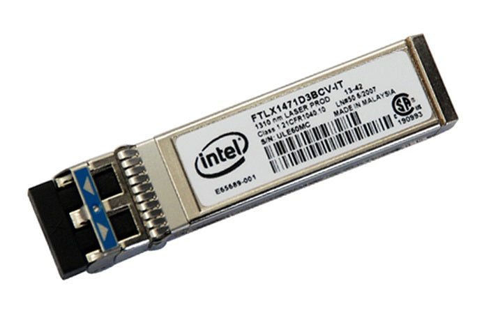 Intel FTLX1471D3BCV-IT Dual-Rate Fiber 10Gbase-LR SFP+ Transceiver
