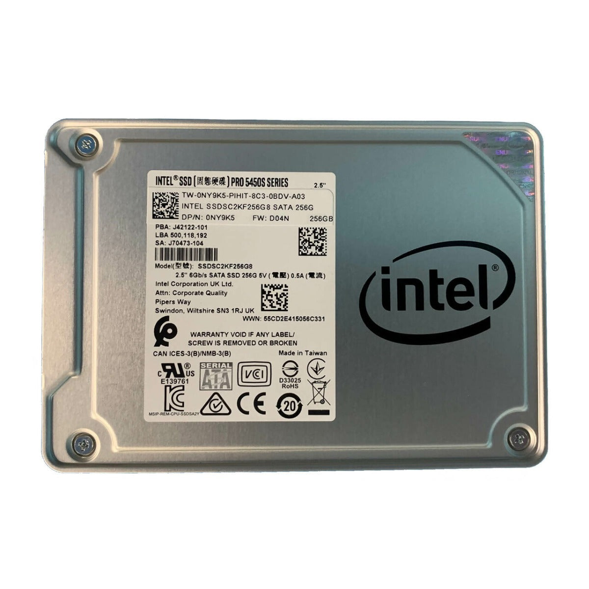 Buy Intel Solid State Drive 256Gb SATA-6Gbps 2.5-Inch PRO 5450S ...